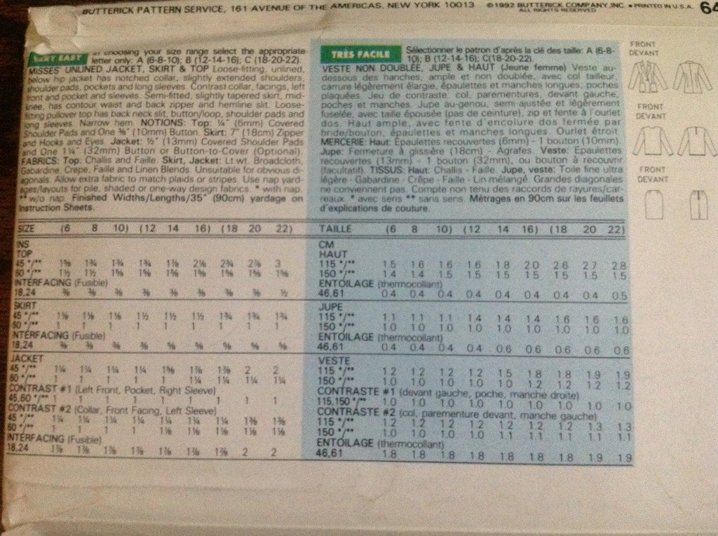 See & Sew 6457 Sewing Pattern for Easy Unlined Jacket with Notched ...